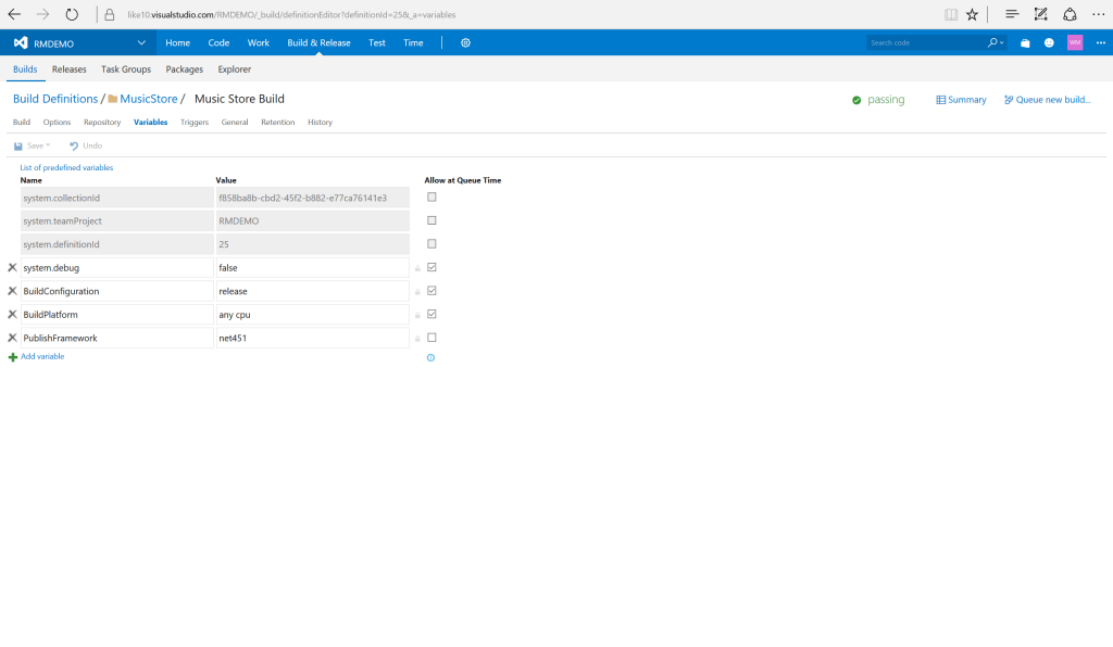 | vsts-agent Publish artifact for a .NET Core Web ApplicationAzure ...